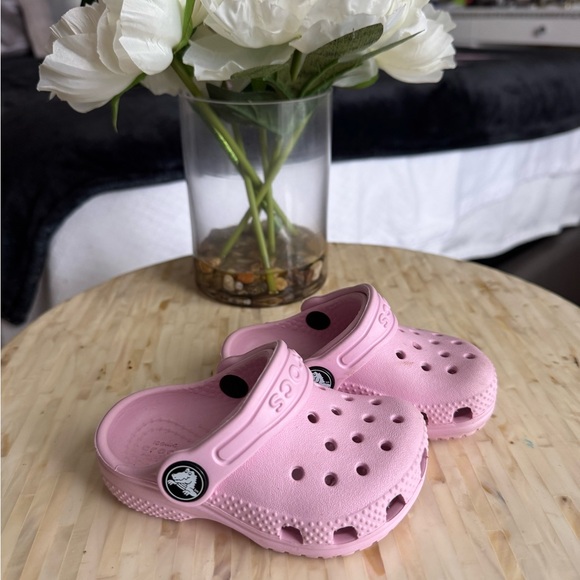 CROCS | Shoes | Sold Crocs Kids Light Pink 4c | Poshmark